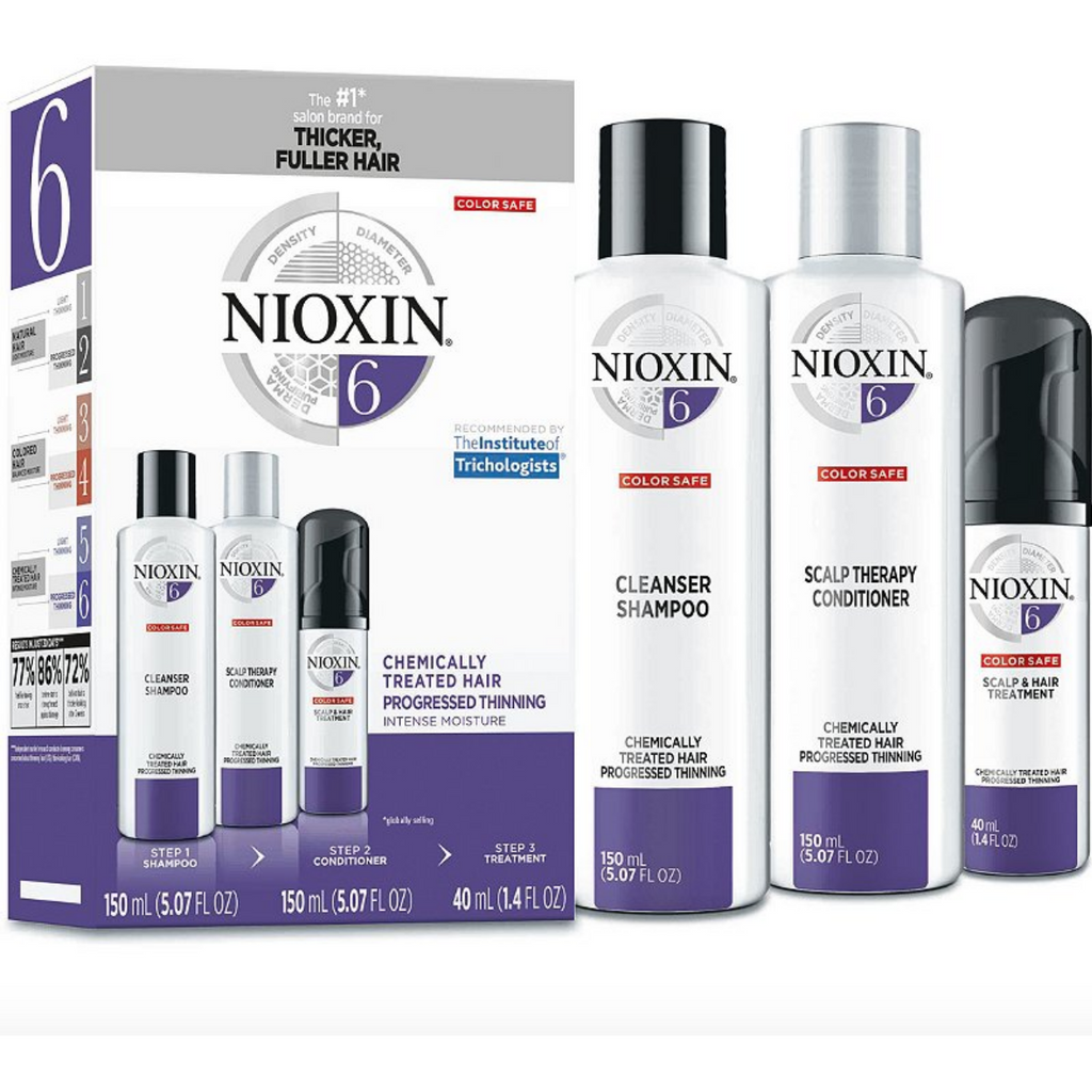 Nioxin System 6 Kit for Chemically Treated, Progressed Thinning Hair ...